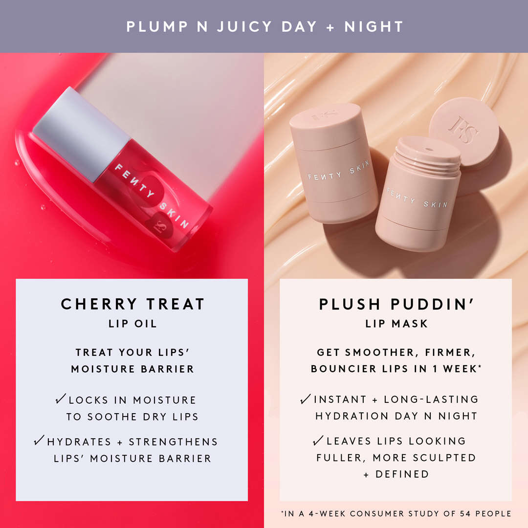 Fenty Skin Cherry Lip Oil & Plush Pudding Lip Mask - Fredrik & Louisa
